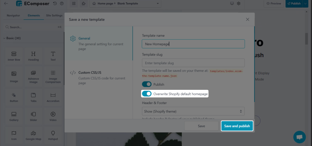 How To Create The Home Page with EComposer? | EComposer Landing Page ...