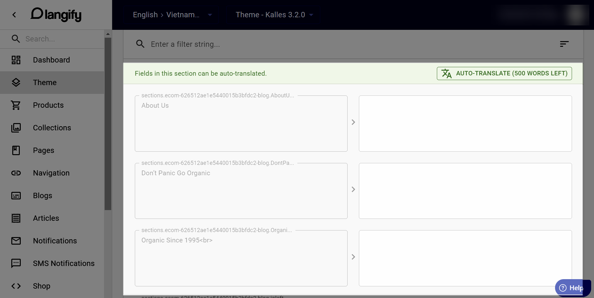 Translate EComposer Pages using third-party apps | EComposer Landing Page Builder