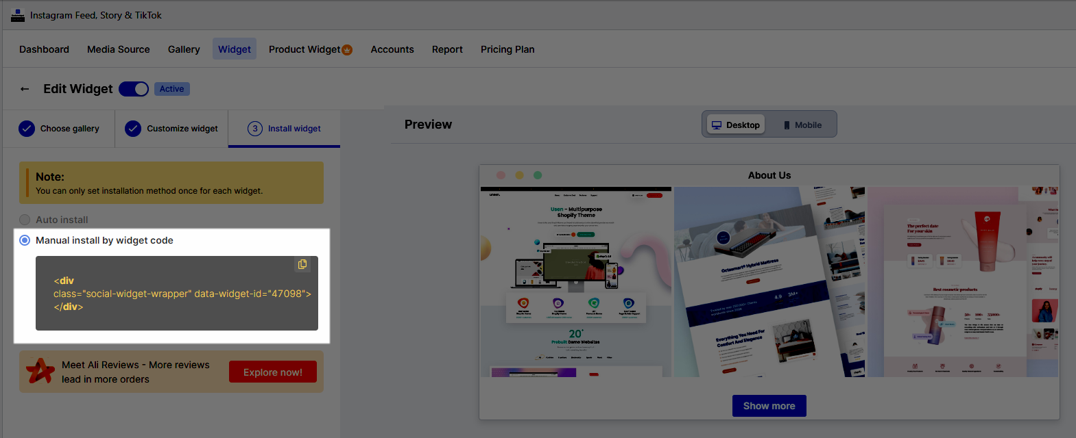 How to add an embed code from a Third-party app to EComposer? | EComposer Landing Page Builder