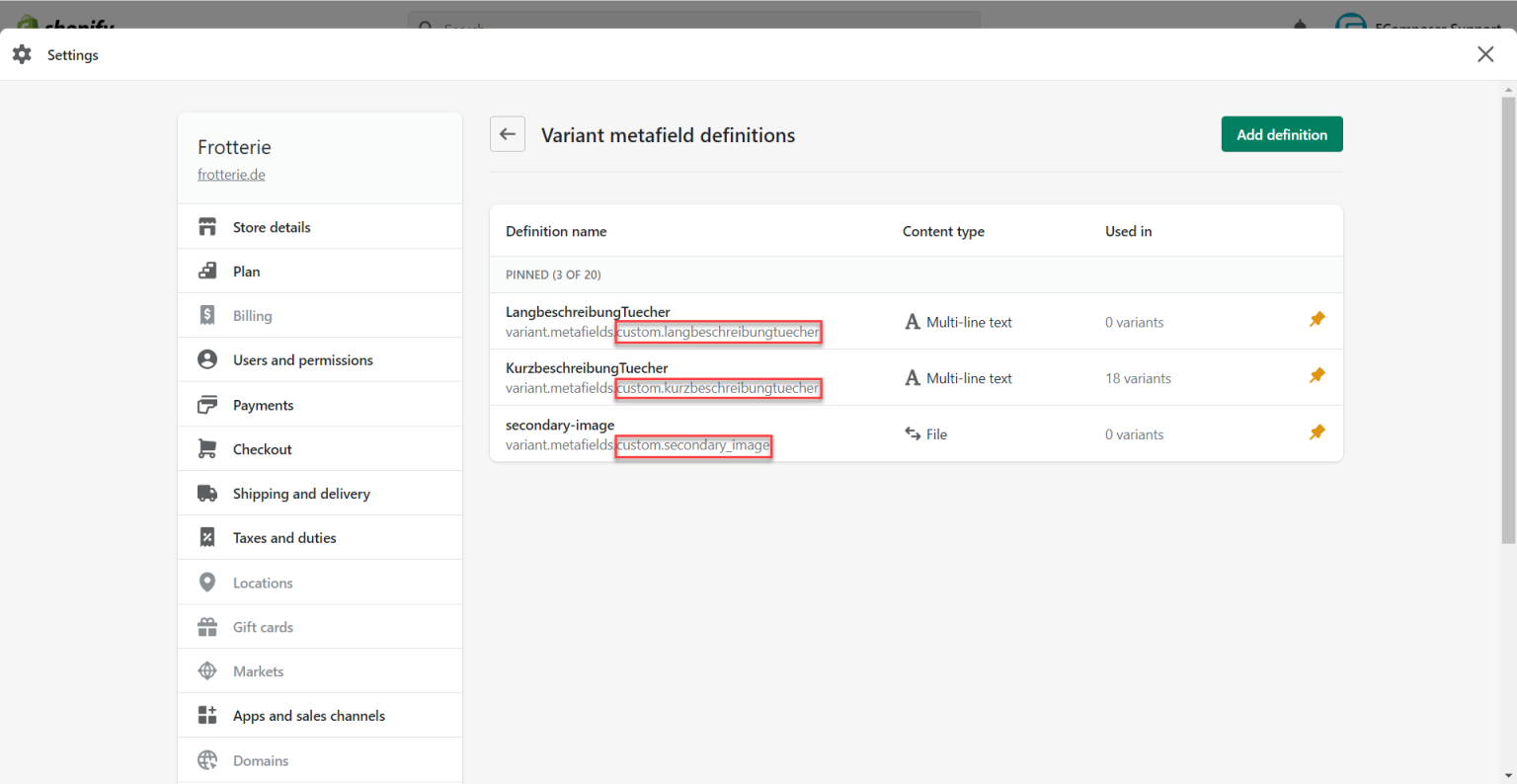 How to use Variant metafield on your Product template? | EComposer Landing Page Builder