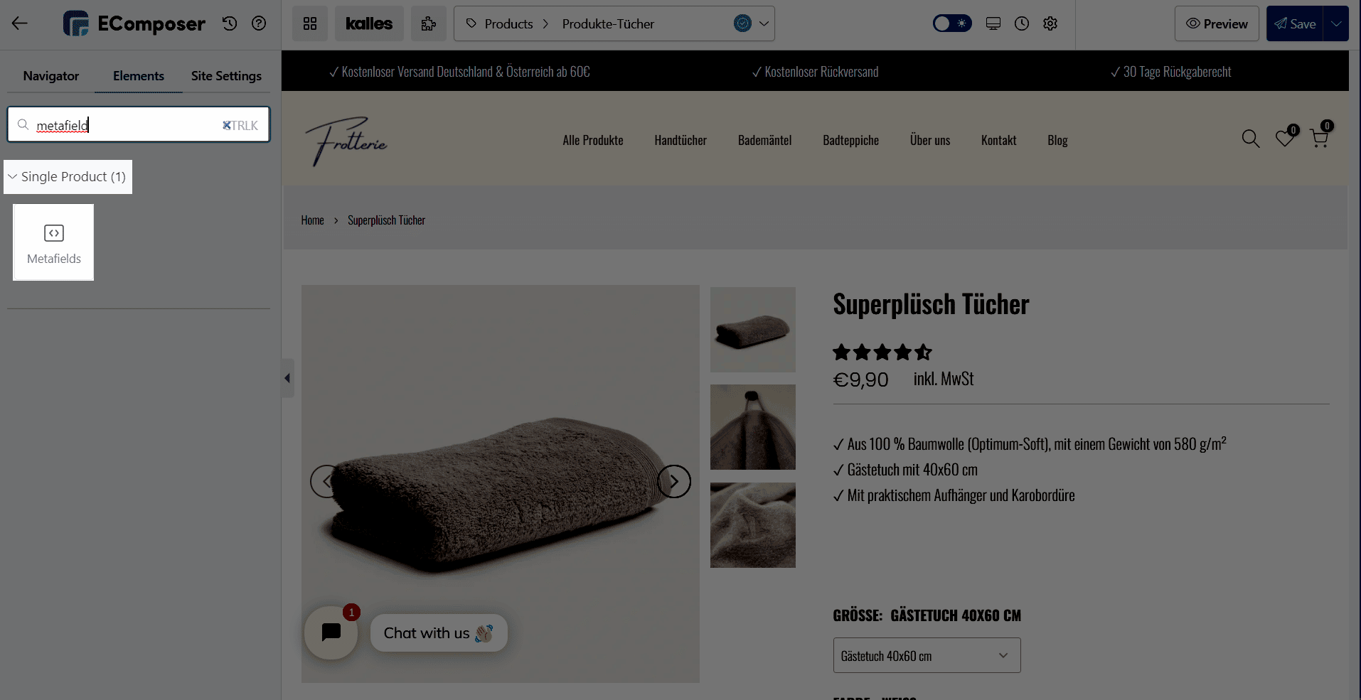 How To Use Variant Metafield On Your Product Template Ecomposer 7516