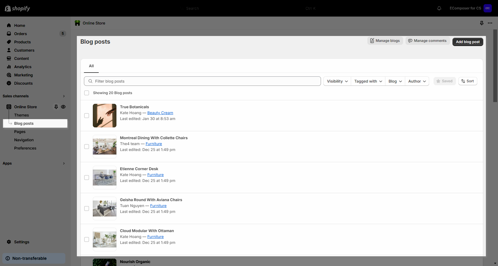 Create Blog Posts in EComposer | EComposer Landing Page Builder
